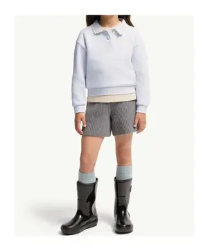 Moncler Cotton Fleece Sweatshirt With Collared Neckline