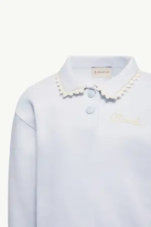 Moncler Cotton Fleece Sweatshirt With Collared Neckline