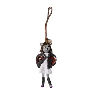 Miu Miu Technical Yarn Trick Charm - Gray/white