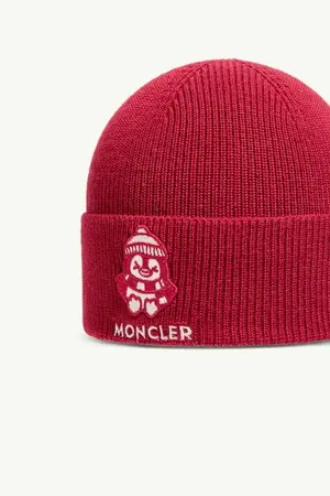 Moncler Logo Wool Beanie