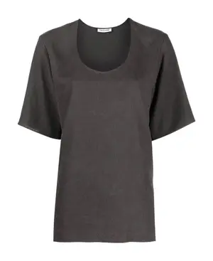 LOW CLASSIC Scoop Neck Short Sleeve T-shirt