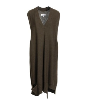 MAISON MARGIELA Sleeveless V-neck Dress - Black