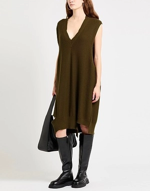 MAISON MARGIELA Sleeveless V-neck Dress