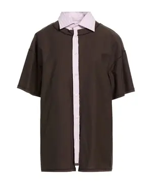 MAISON MARGIELA Color-block Short-sleeve Shirt - Black