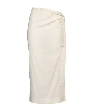 Jacquemus Draped Slit Midi Skirt