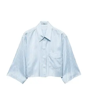 Prada Striped Patch-pocket Shirt