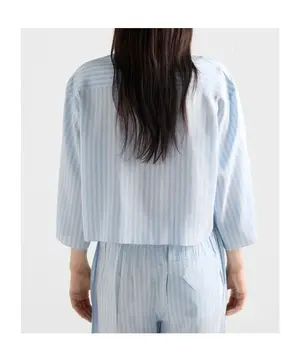 Prada Striped Patch-pocket Shirt