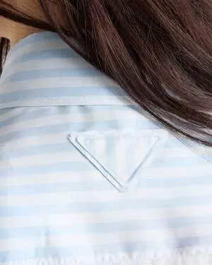 Prada Striped Patch-pocket Shirt