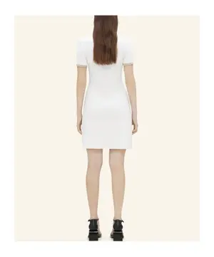 COURREGES Courrèges Contrast V-neck Mini Dress