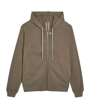 Rick Owens Felpa Hooded Cotton Sweatshirt - Brown
