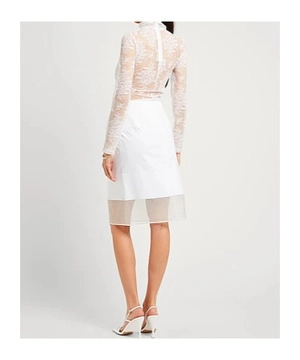Sportmax Midi Pencil Skirt With Appliqués And Crystals