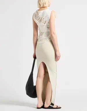 MAISON MARGIELA Sleeveless Scoop Neck Top With Distressed Detailing