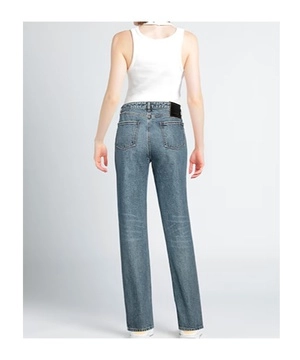 Sportmax High Waisted Straight Leg Denim Trousers