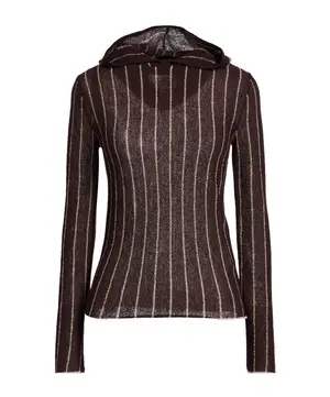 MAISON MARGIELA Striped Knitted Hoodie