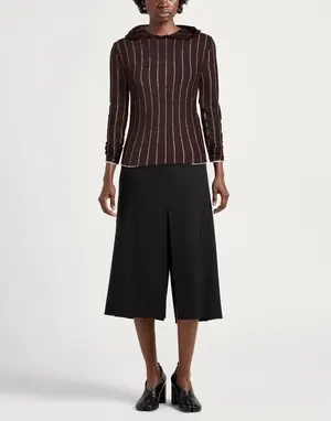 MAISON MARGIELA Striped Knitted Hoodie