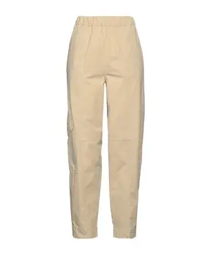 GANNI Plain Colour Casual Trouser - Nude