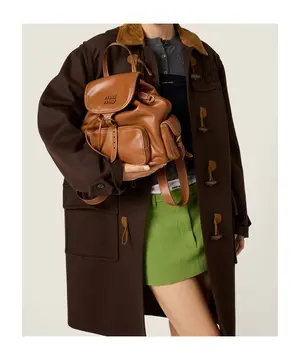 Miu Miu Double Cashmere And Wool Duffle Coat