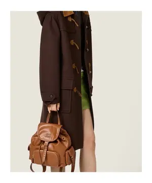 Miu Miu Double Cashmere And Wool Duffle Coat