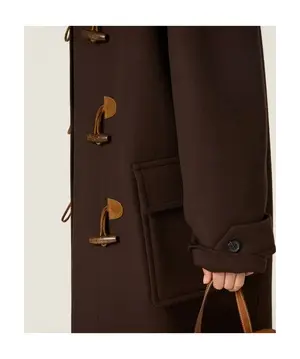 Miu Miu Double Cashmere And Wool Duffle Coat