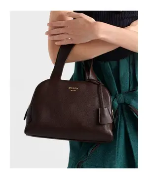 Prada Medium Leather Top-handle Bag