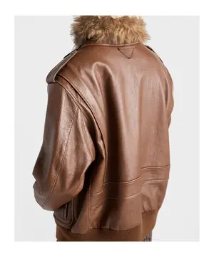 Prada Nappa Leather Bomber Jacket