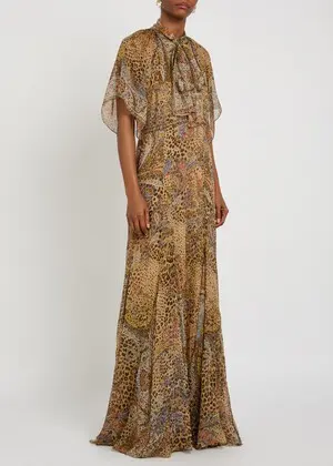 Etro Leopard-print Silk Maxi Dress
