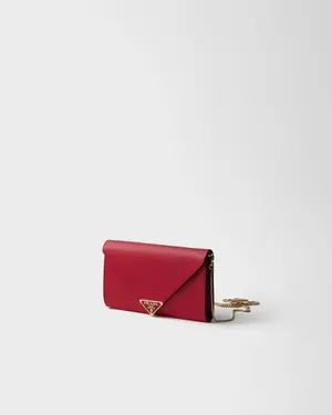 Prada Mini Saffiano Leather Bag With Chain Strap