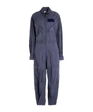 MAISON MARGIELA Solid Color Stretch Long Sleeve Jumpsuit - Black