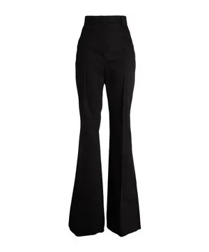 Sportmax Plain Colour Casual Trousers - Black