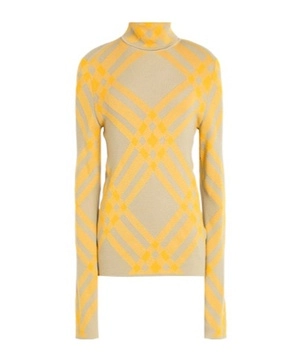 Burberry Tartan Pattern Turtleneck Sweater