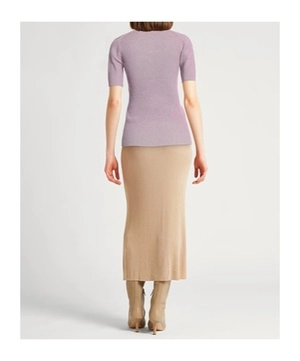 Tory Burch Short-sleeved Embroidered Logo Knitwear