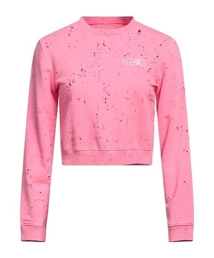 MAISON MARGIELA Solid-color Short Hoodie - Pink