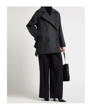 Max Mara Double-breasted Flannel Coat