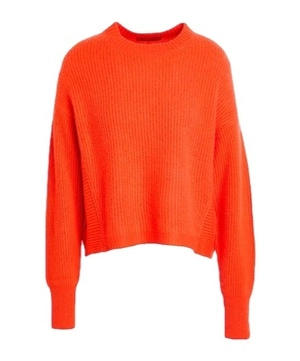 MAXCO. Max & Co. Cashmere Ribbed Knit Crewneck Sweater - Red