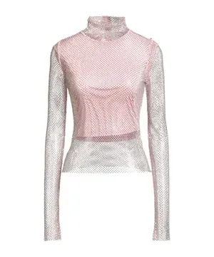 Sportmax Crystal-embellished High Neck Long Sleeve Top