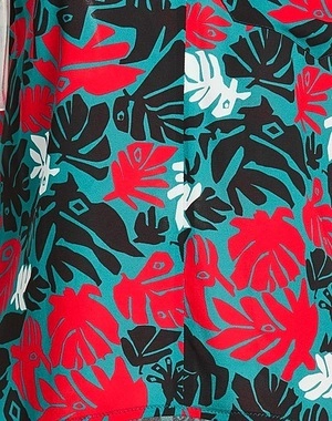 Marni V-neck Printed Cap Sleeve Top