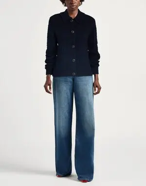 Rag & Bone Solid Color Knit Long-sleeve Coat