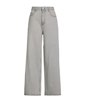 GANNI High-waisted Wide-leg Jeans - Gray