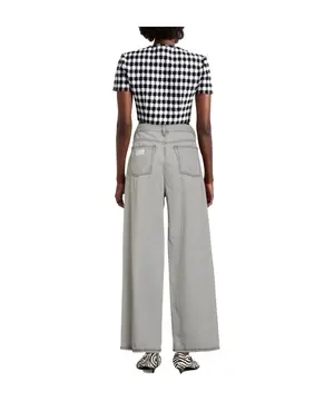 GANNI High-waisted Wide-leg Jeans - Gray