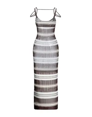 Jacquemus Striped Sleeveless Knit Maxi Dress