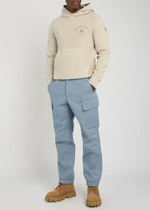 Moncler Logo Hooded Cotton Sweatshirt