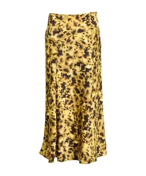 MAXCO. Max&co. Flared Satin Midi Skirt