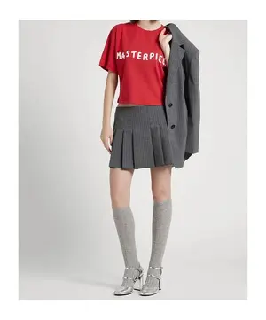 MAXCO. Max&co. Printed Crewneck Short Sleeve T-shirt