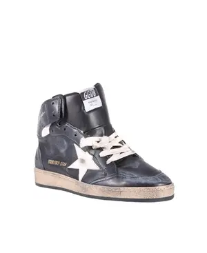 GOLDEN GOOSE Sky-star Leather Sneakers - Gray