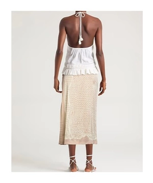 Sportmax Two-tone Flared Midi Skirt