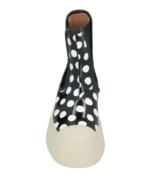 Marni Polka-dot Patent Leather Chelsea Boots