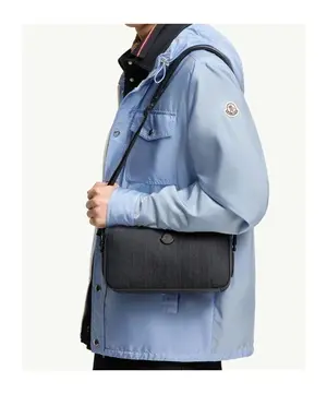 Moncler Carlo Denim Crossbody Bag