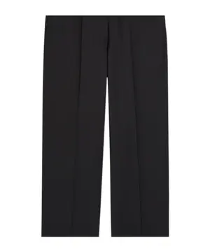 Sportmax Belted Wool-blend Trousers - Black