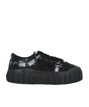 DIESEL® Colorful Canvas Low-top Sneakers - Black