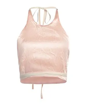 Sportmax Halter Neck Vest With Crystal Embellishments - Nude